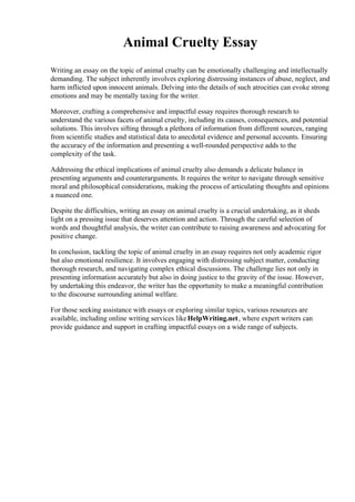 Animal Cruelty Essay.pdf