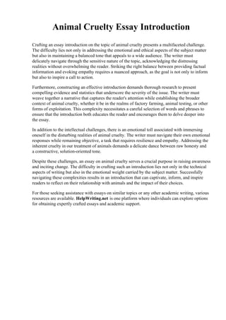 Animal Cruelty Essay Introduction.pdf