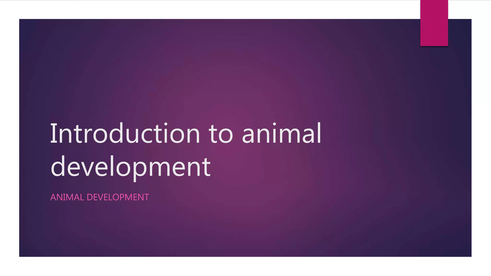 Animal development lsc presentation | PPTX