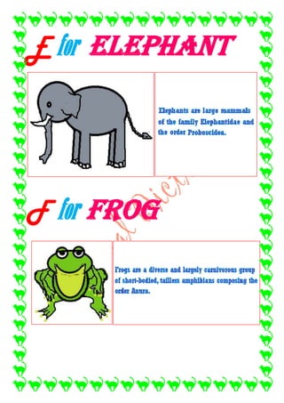 Animal Dictionary (By Keerthana) | PDF