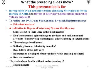 Animal Disease Control and Antimicrobial Resistance-A Message to ...