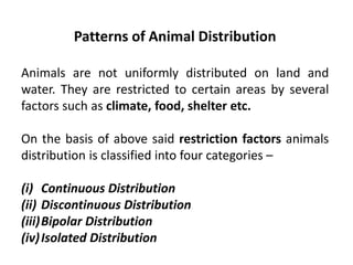 Animal distribution | PPTX