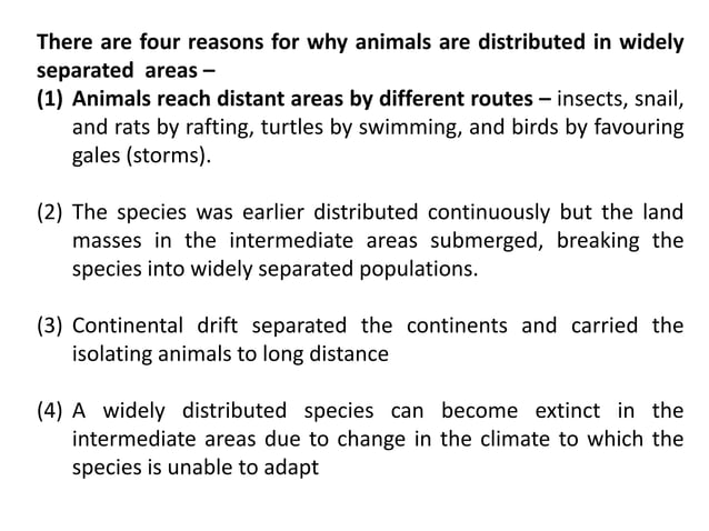 Animal distribution | PPTX