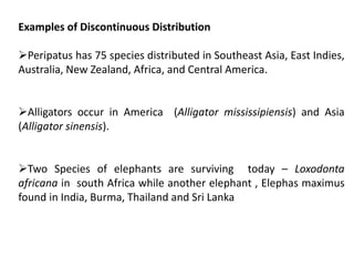 Animal distribution | PPTX