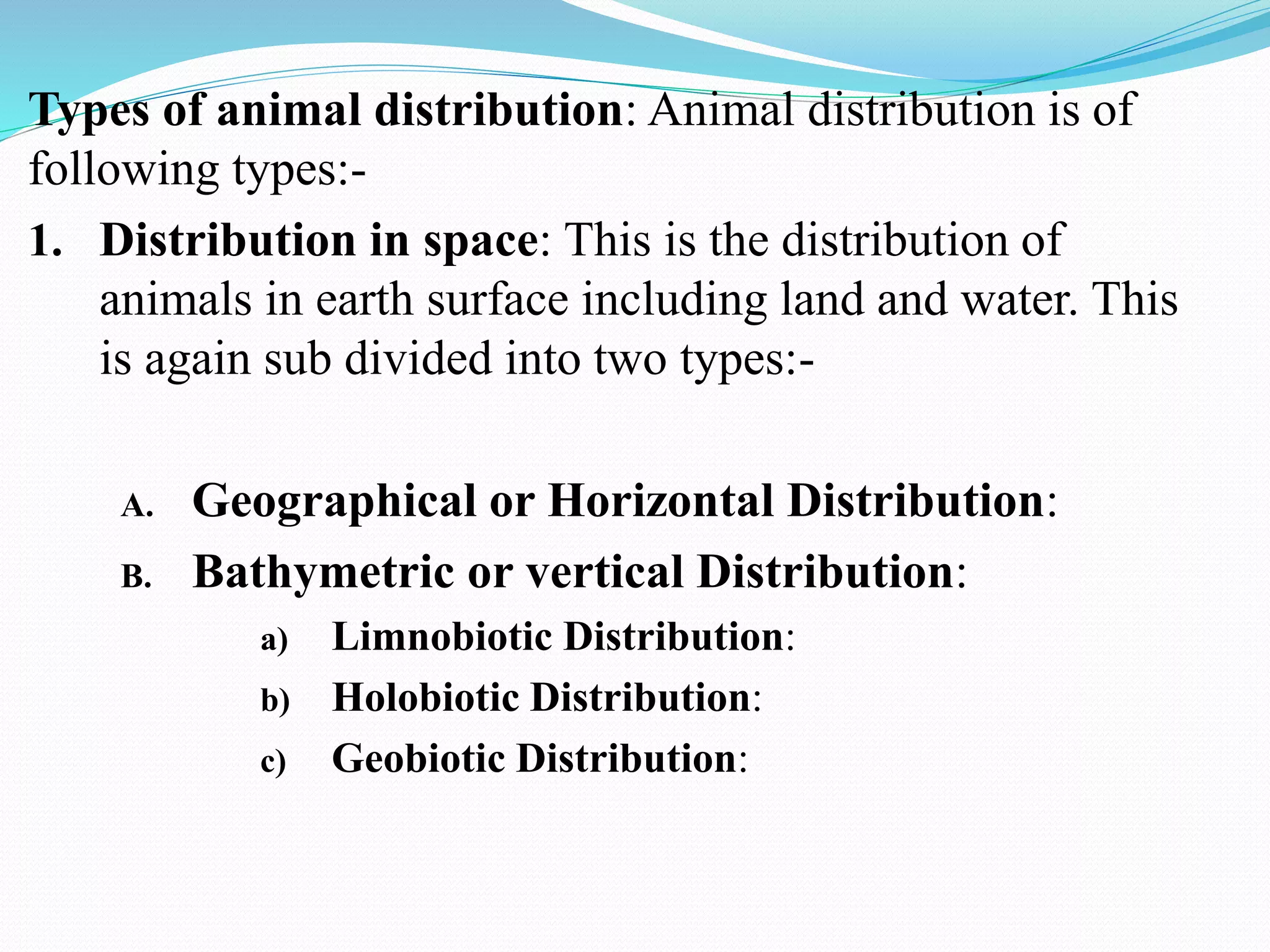 Animal distribution | PPTX