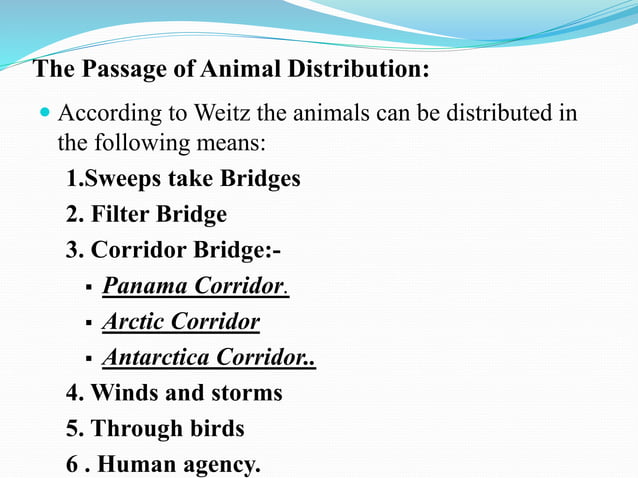 Animal distribution | PPTX