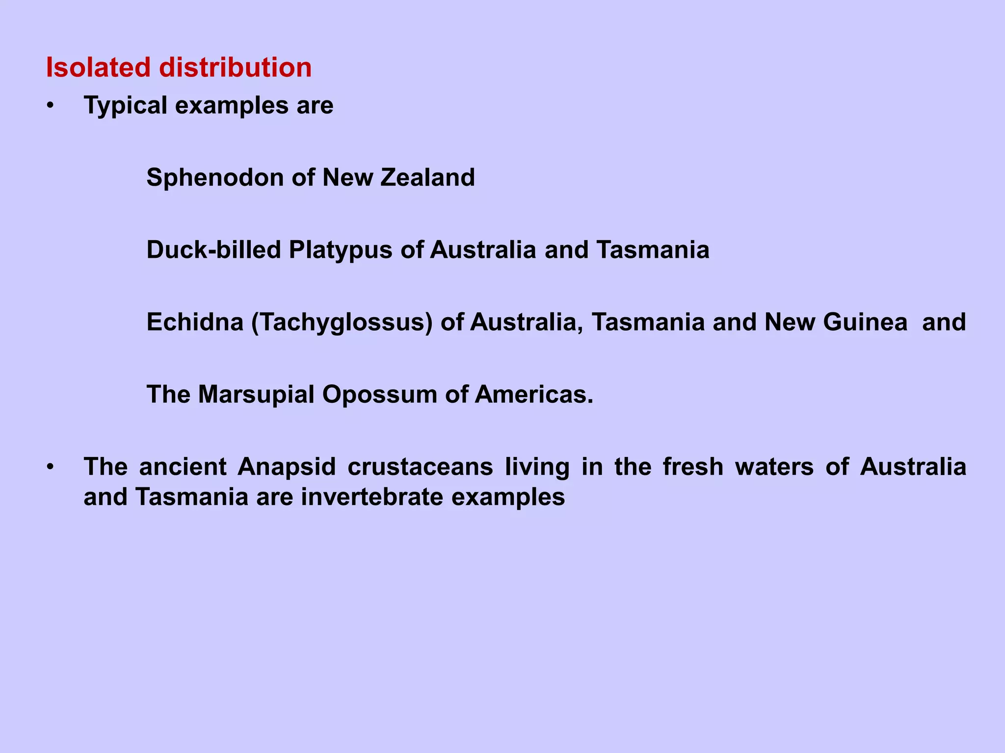 Animal distribution | PPT