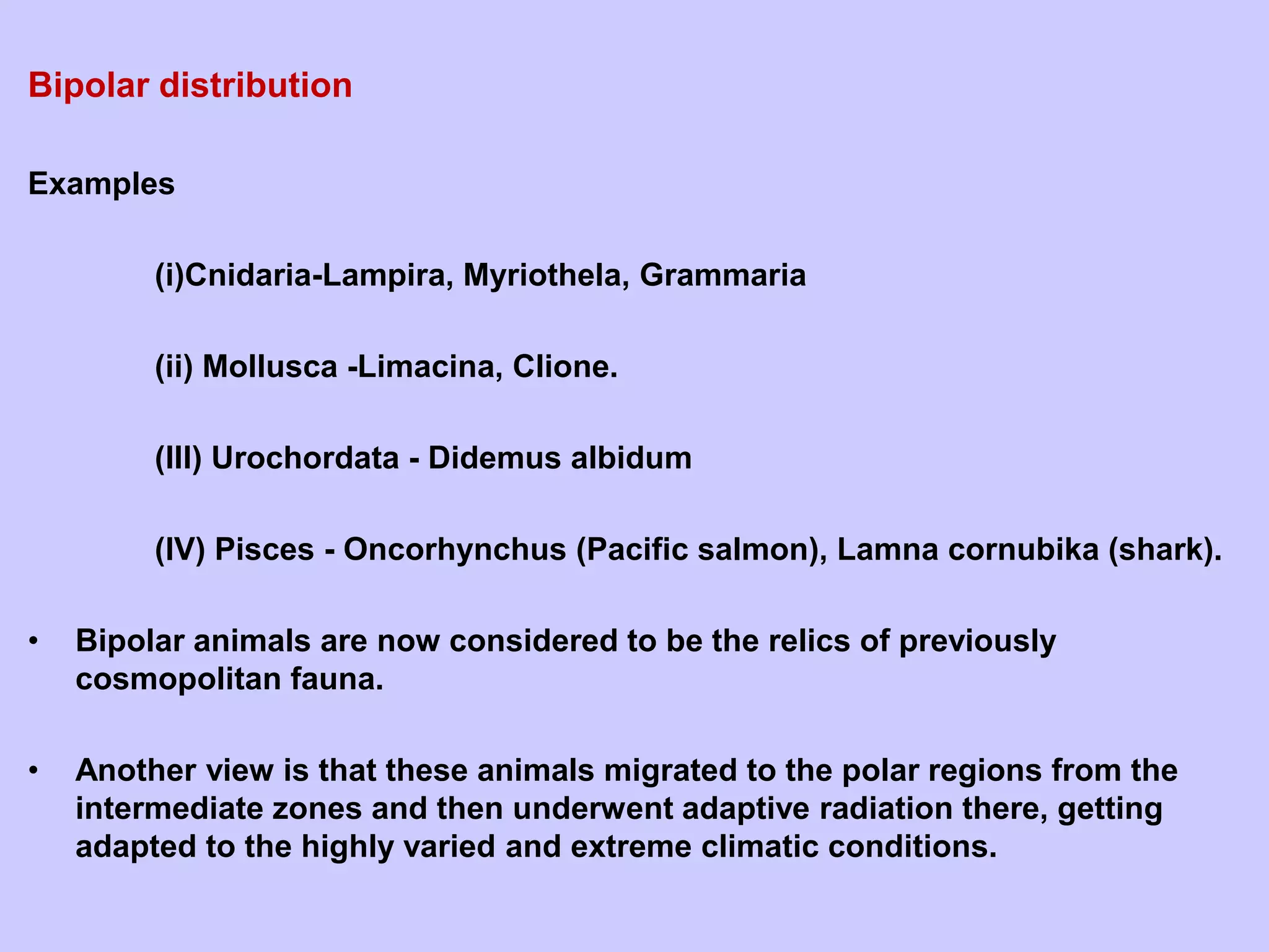 Animal distribution | PPT