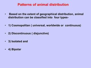 Animal distribution | PPT