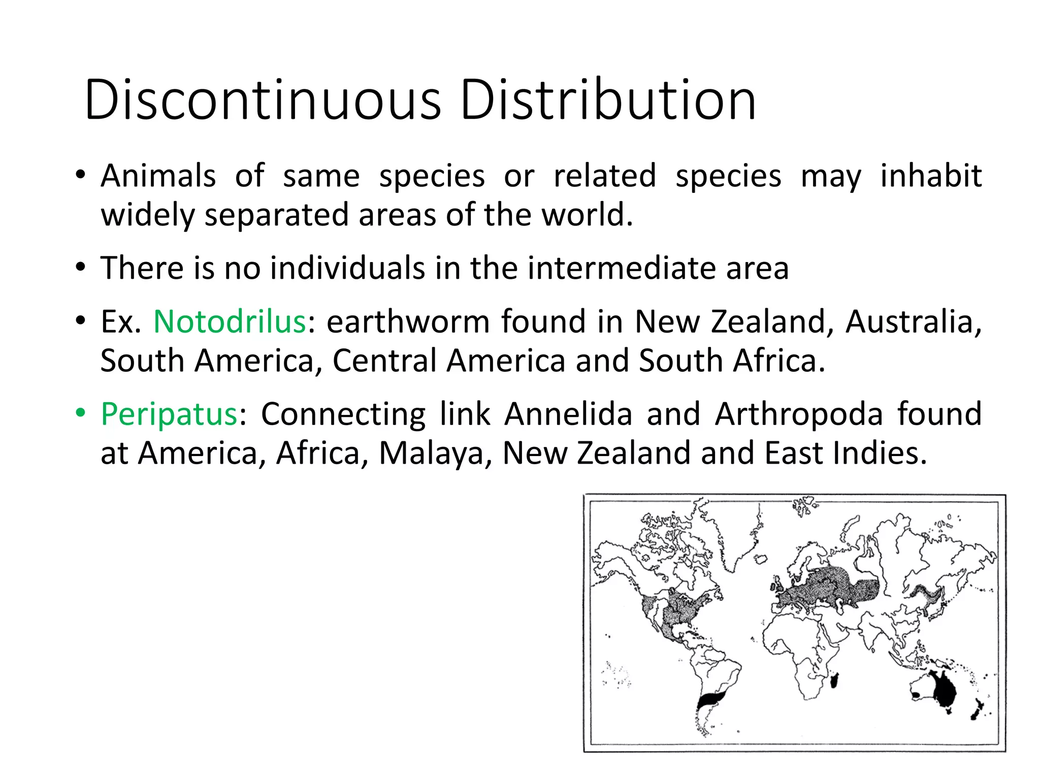 Animal distribution on earth | PPTX