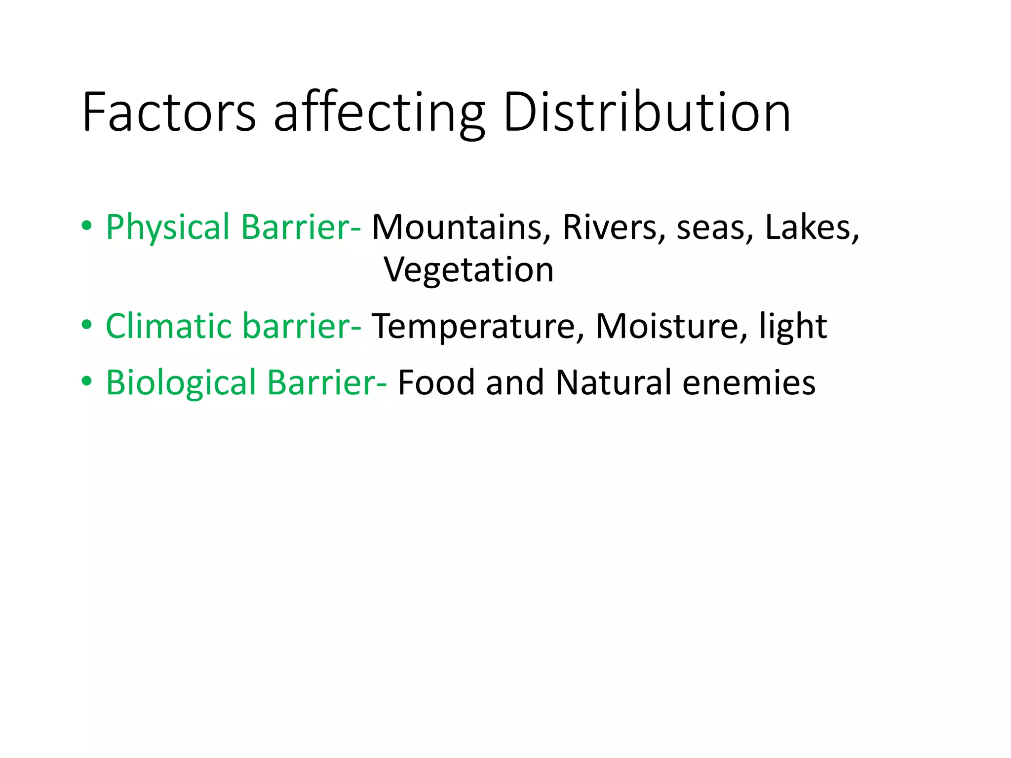 Animal distribution on earth | PPTX