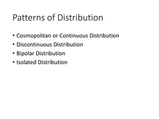 Animal distribution on earth | PPTX