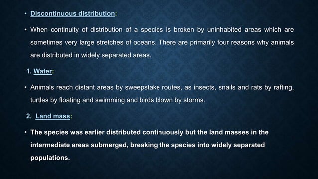 Animal distribution zoogeo | PPTX