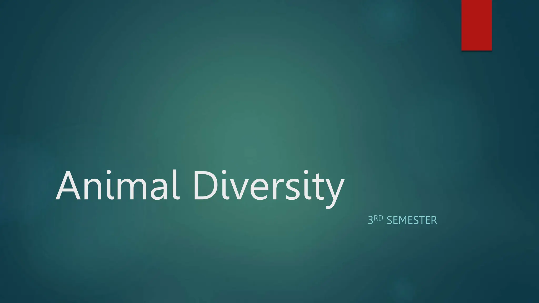 Presentation on animal diversity and classification | PPT