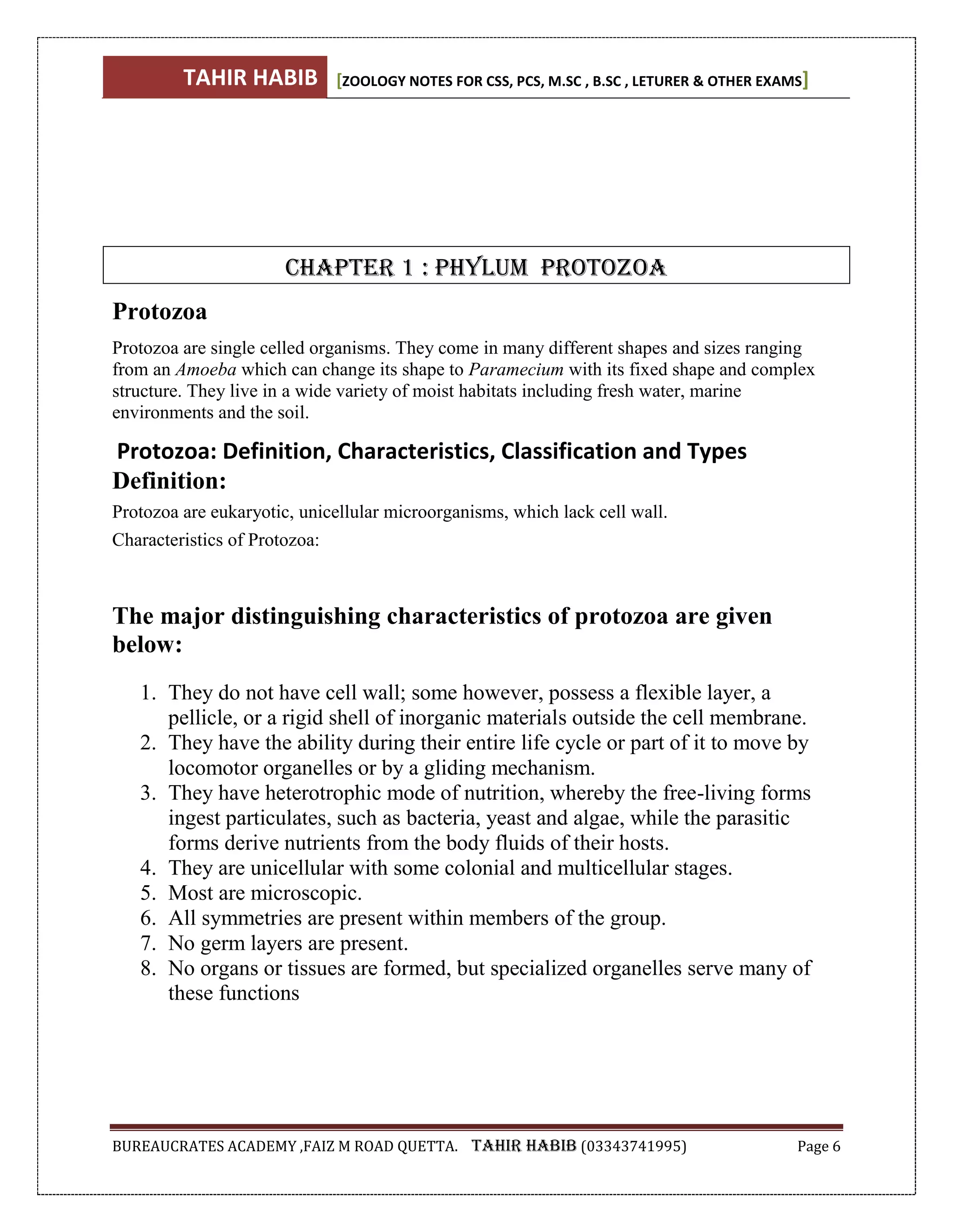 Animal diversity (Zoology) notes | PDF