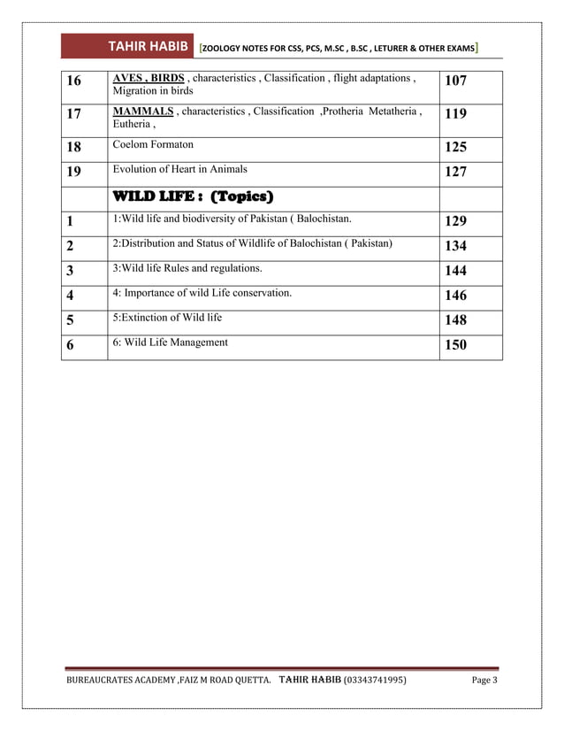 Animal diversity (Zoology) notes | PDF