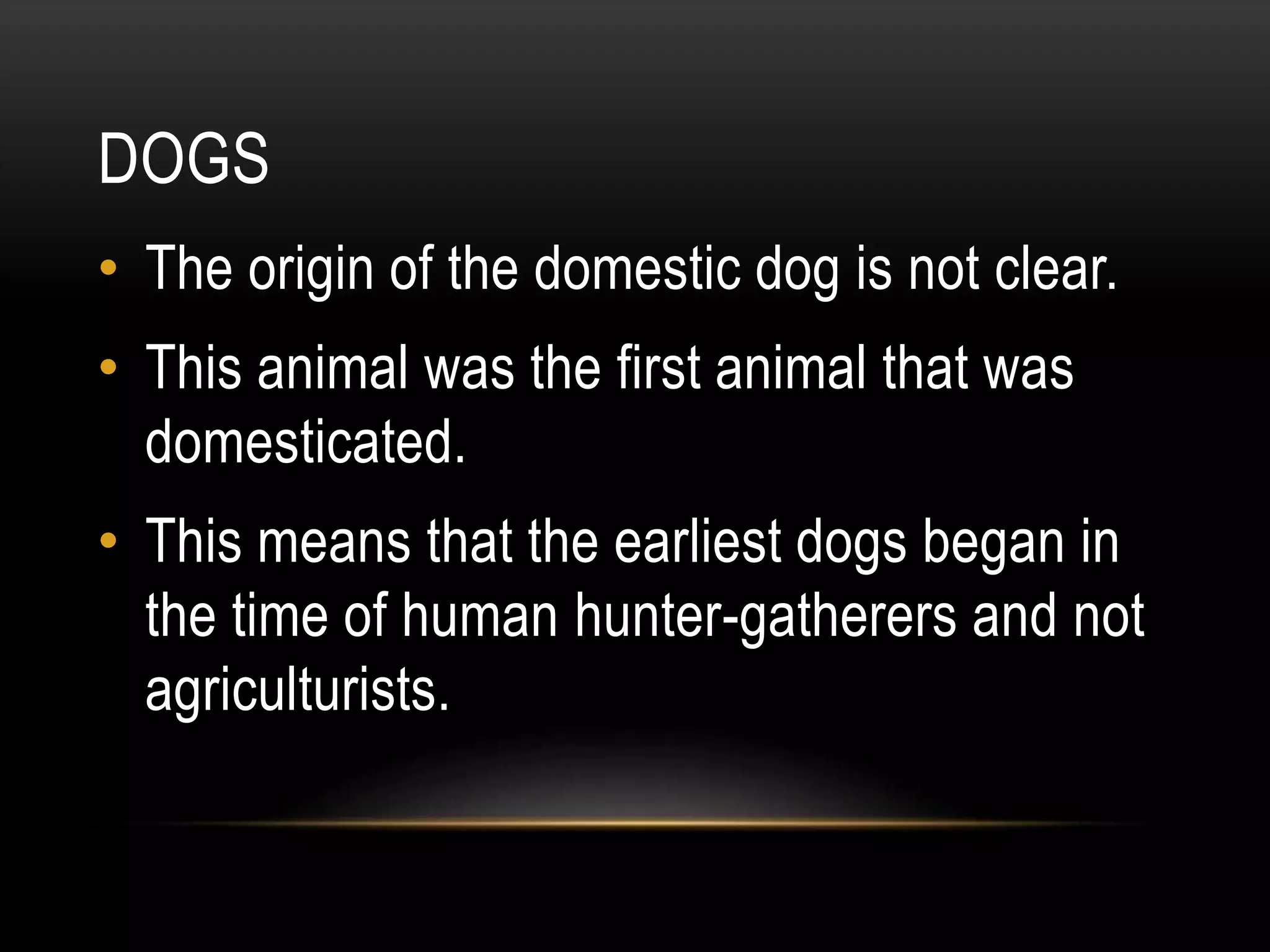 Animal domestication 1B | PPTX