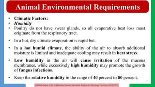 Environmental requirements for livestock housing | PPTX
