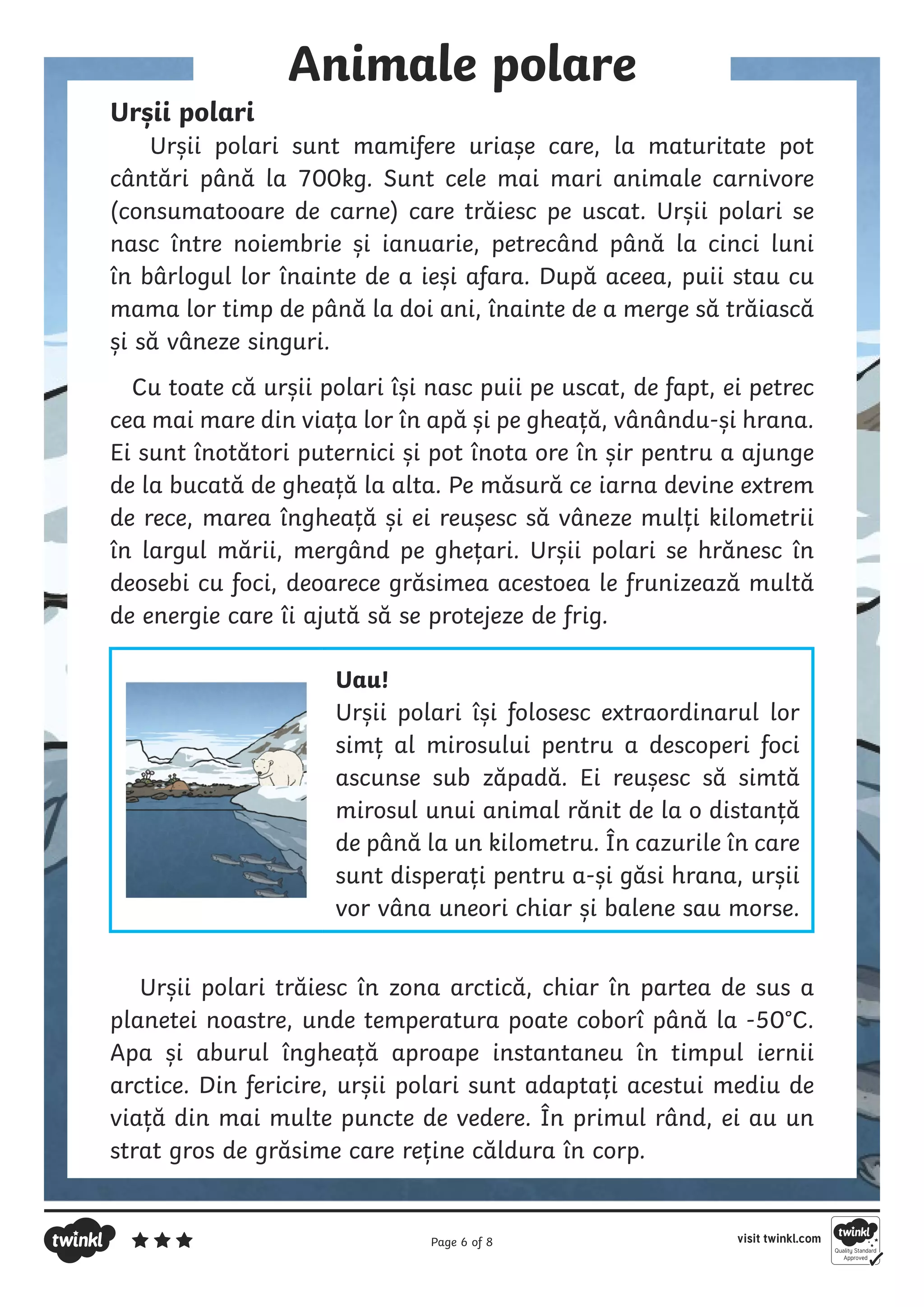 Animale polare - Fise diferentiate de lectura.pdf