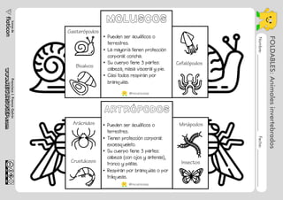 Animales invertebrados | PDF