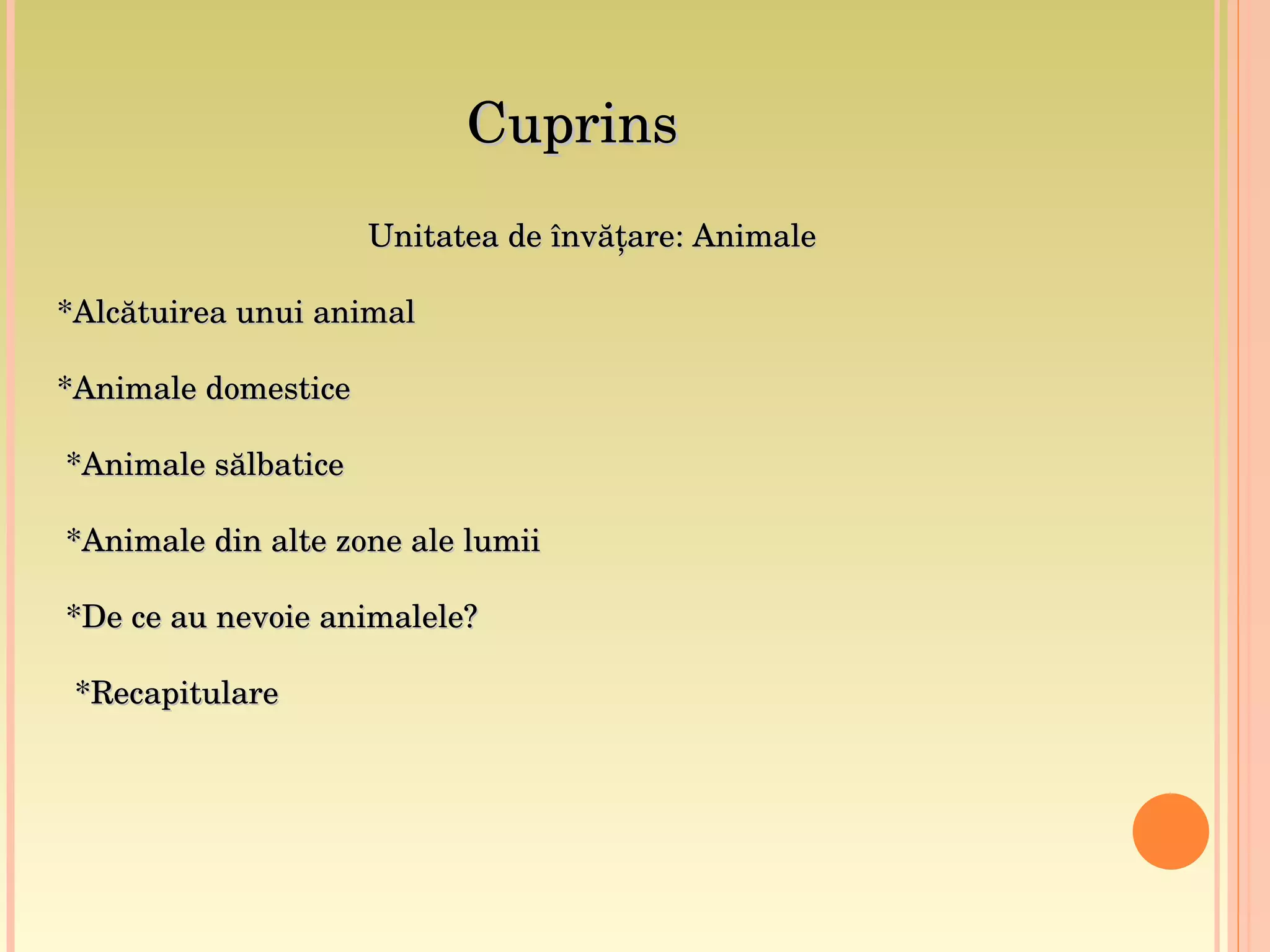 Animale Salbatice | PPT