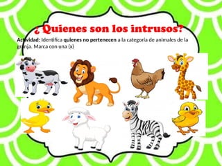 Animales de la granja modelos power point | PPTX