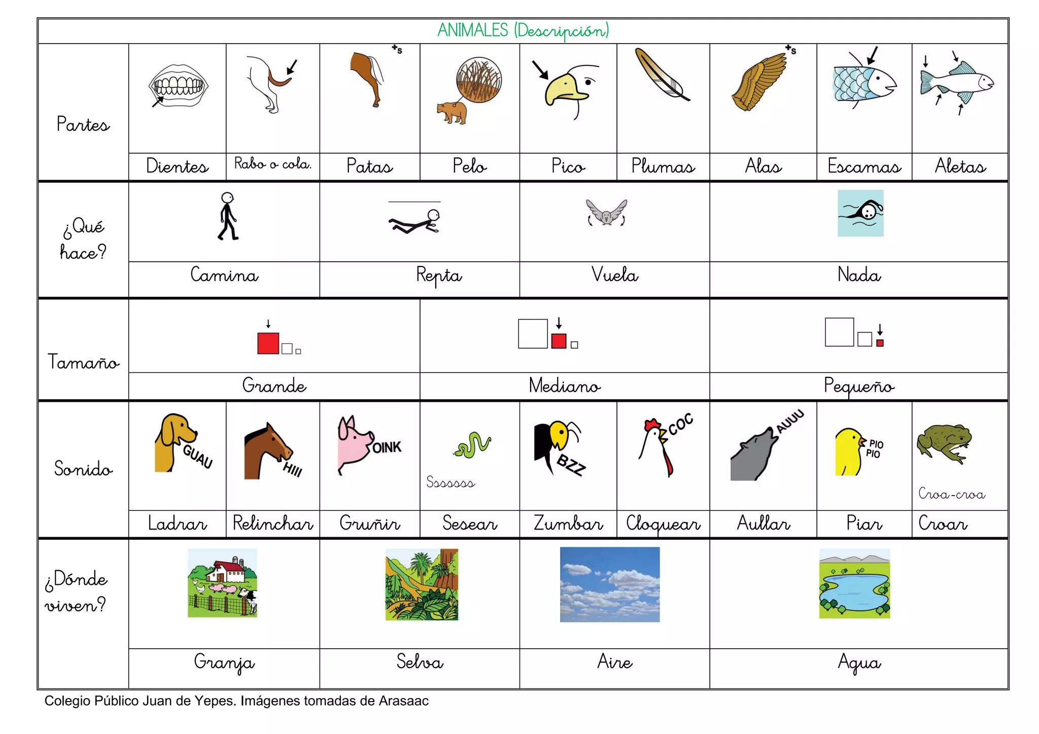 Descripción : Animales,Personas y Objetos | PDF