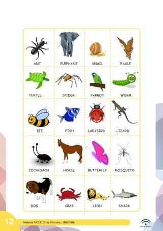 Animales en ingles | PDF