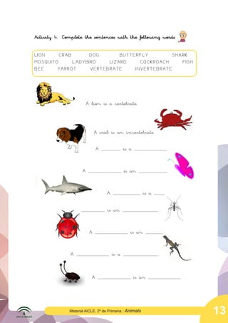 Animales en ingles | PDF