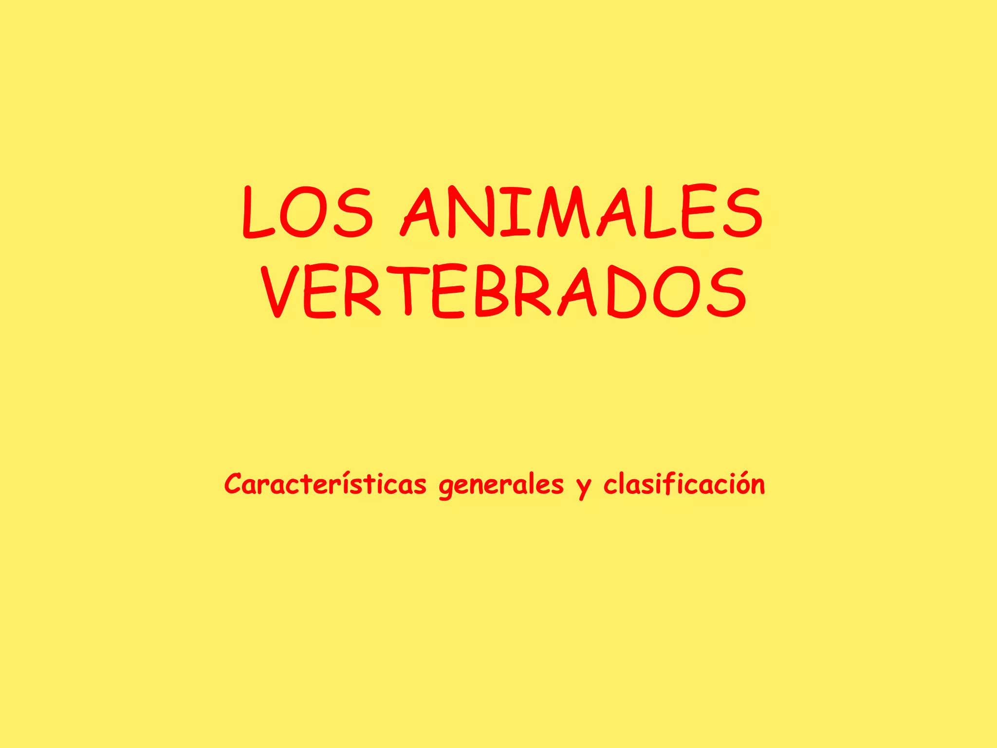 Animales vertebrados | PPT
