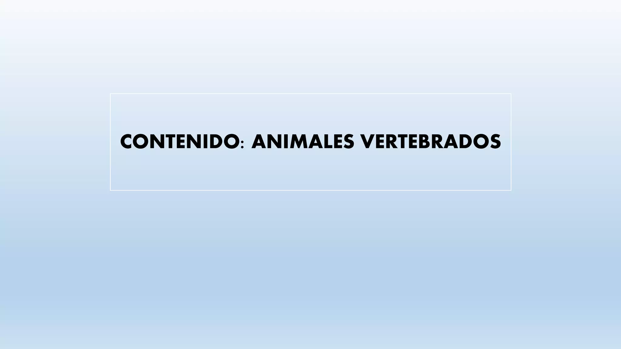 Animales vertebrados | PPT