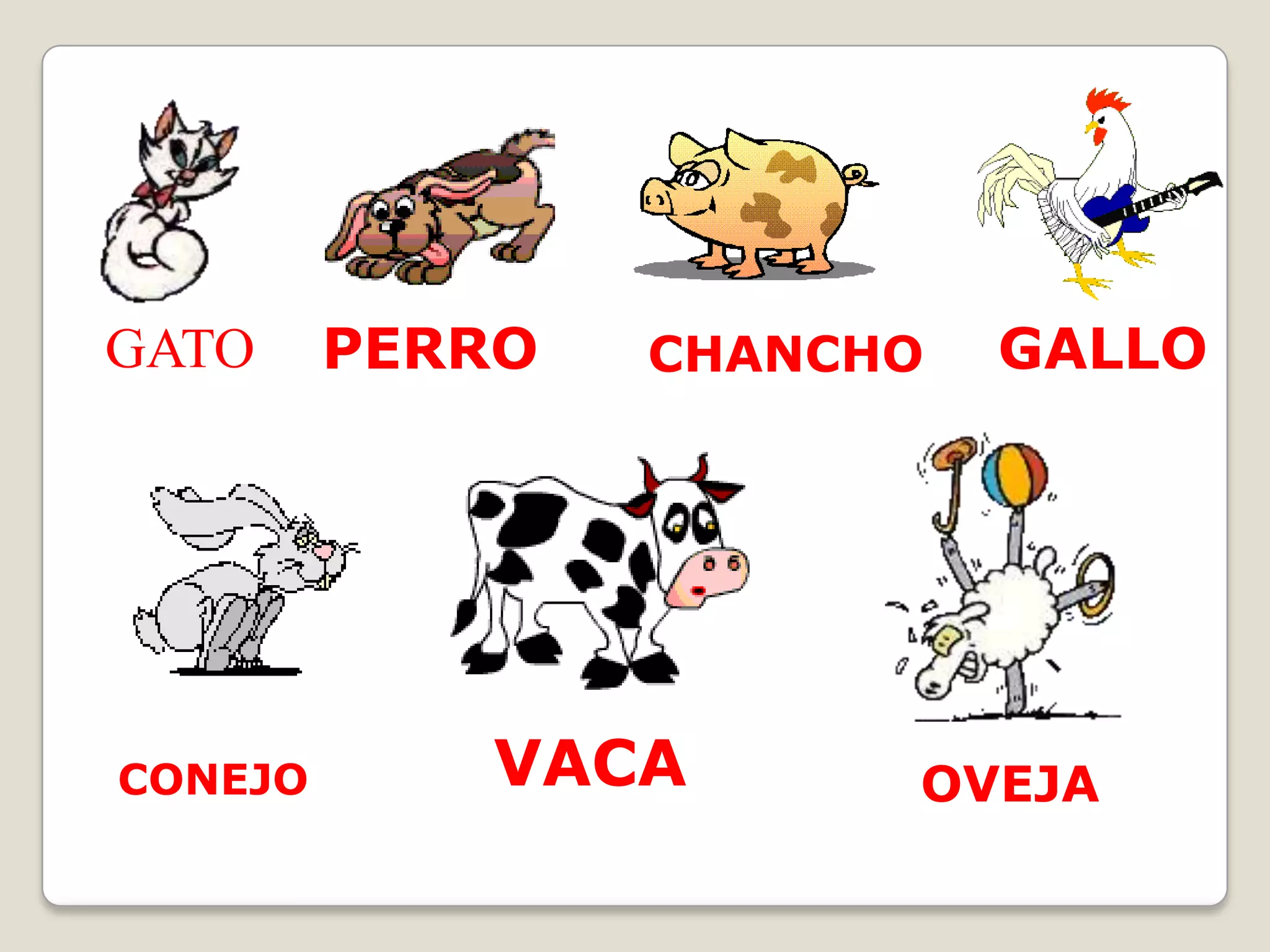 Animales y colores | PPTX
