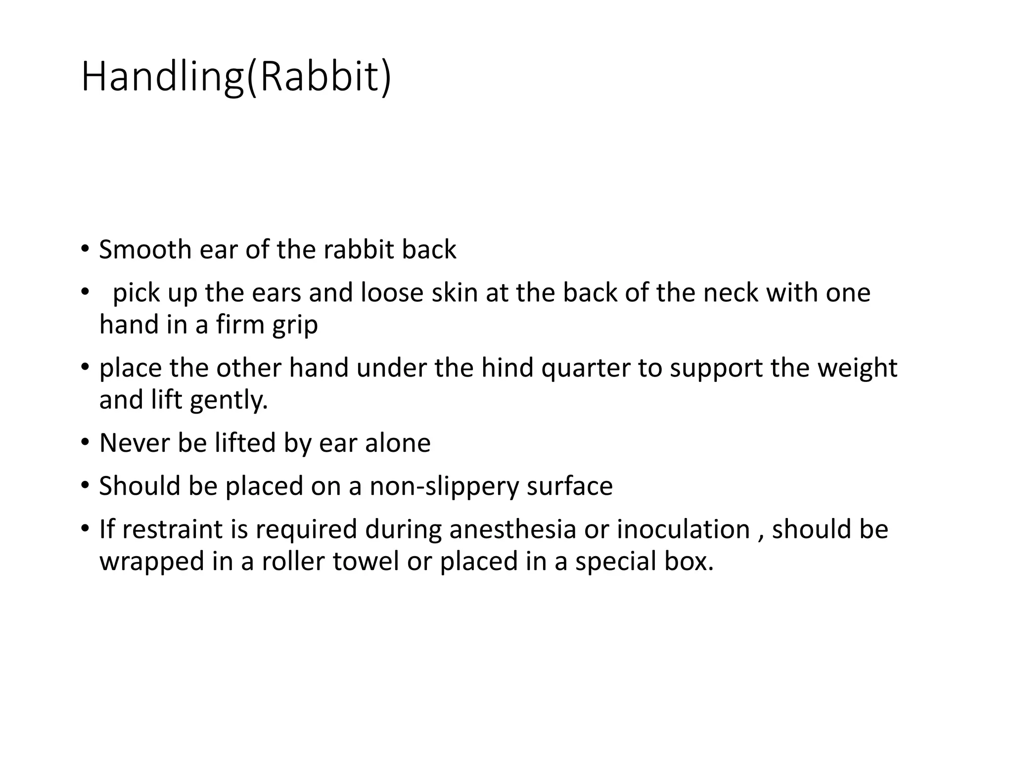 Handling of laboratory animal | PPTX