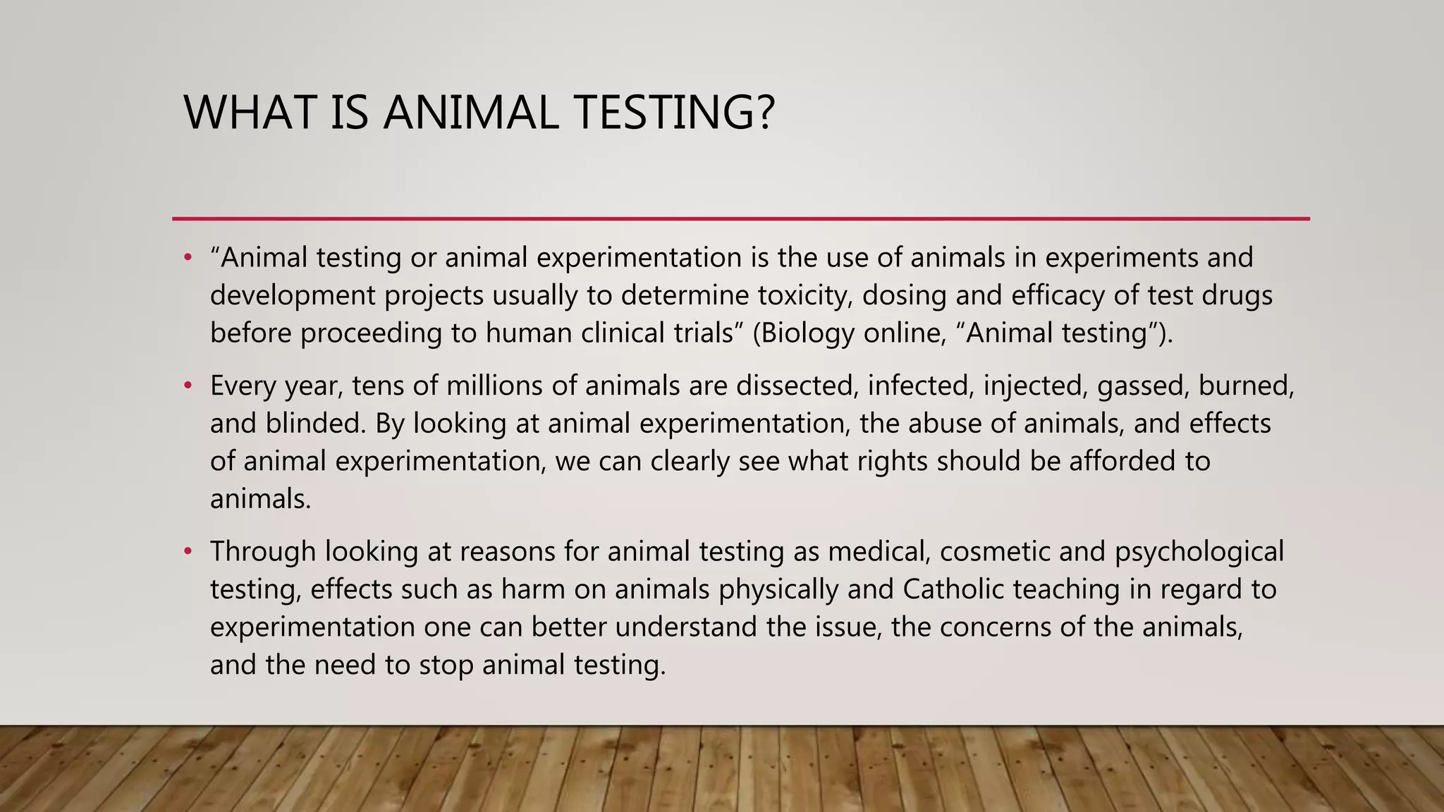 Animal experimentation | PPTX