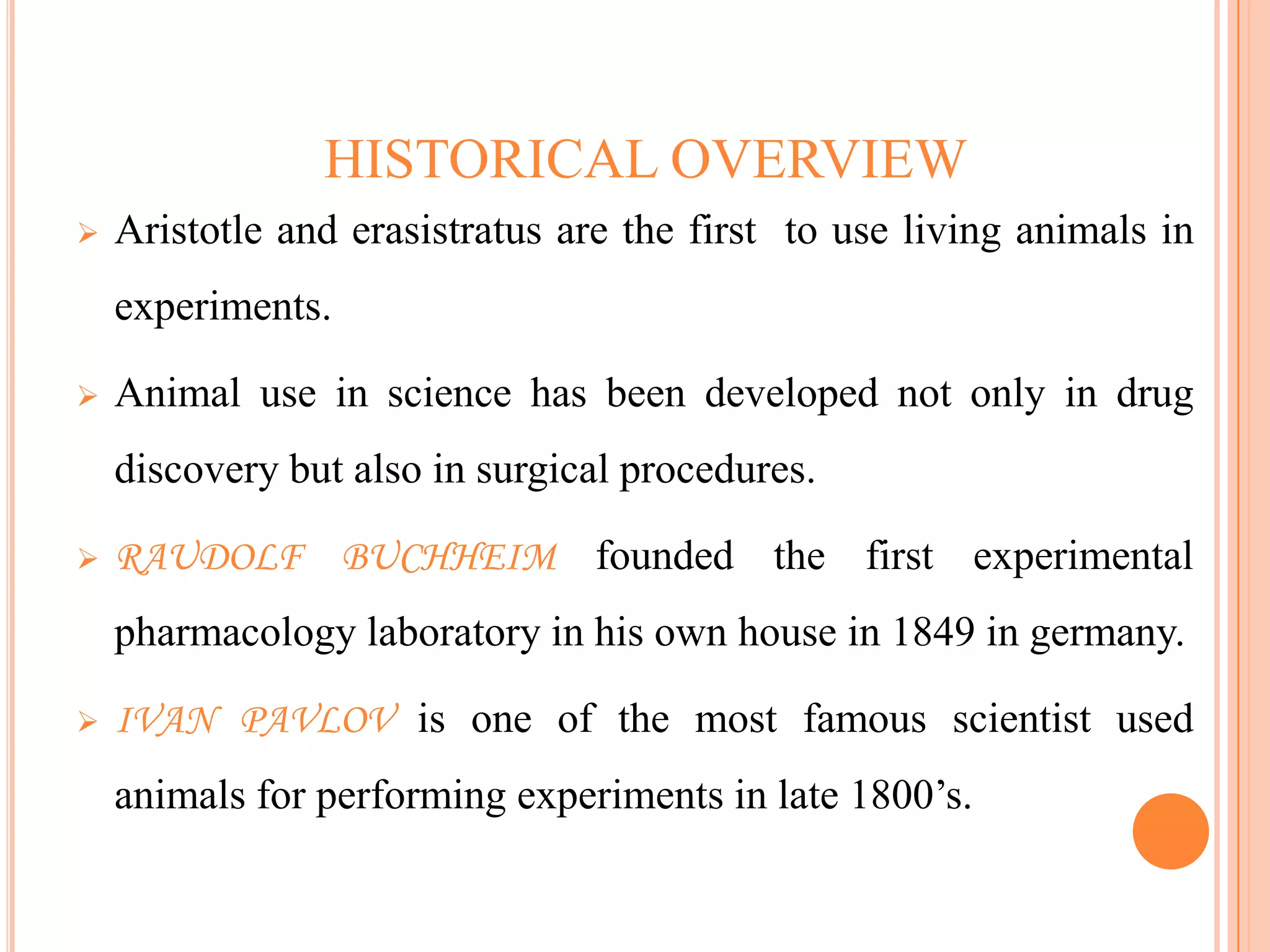 Animal experiments | PPTX