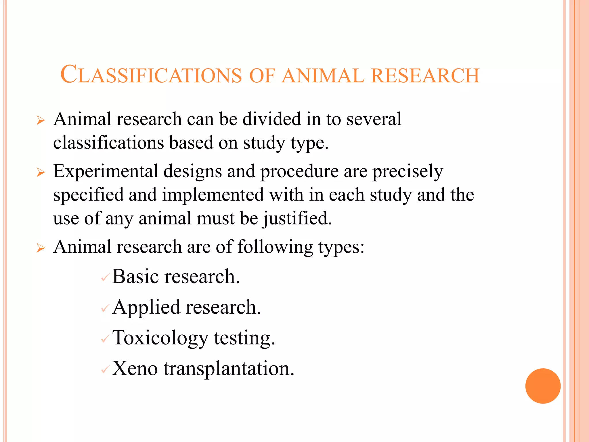 Animal experiments | PPTX
