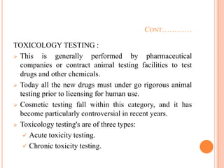 Animal experiments | PPTX