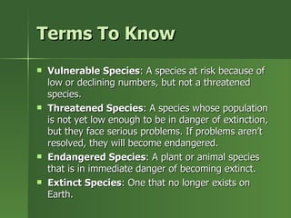 Animal Extinctionand Endangerment | PPT