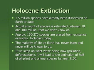 Animal Extinctionand Endangerment | PPT