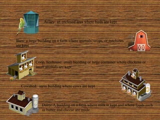 Farm Animal Family and Farm areas | PPTX