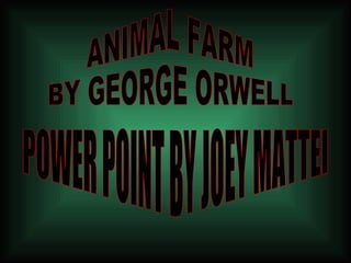 Animal farm | PPT