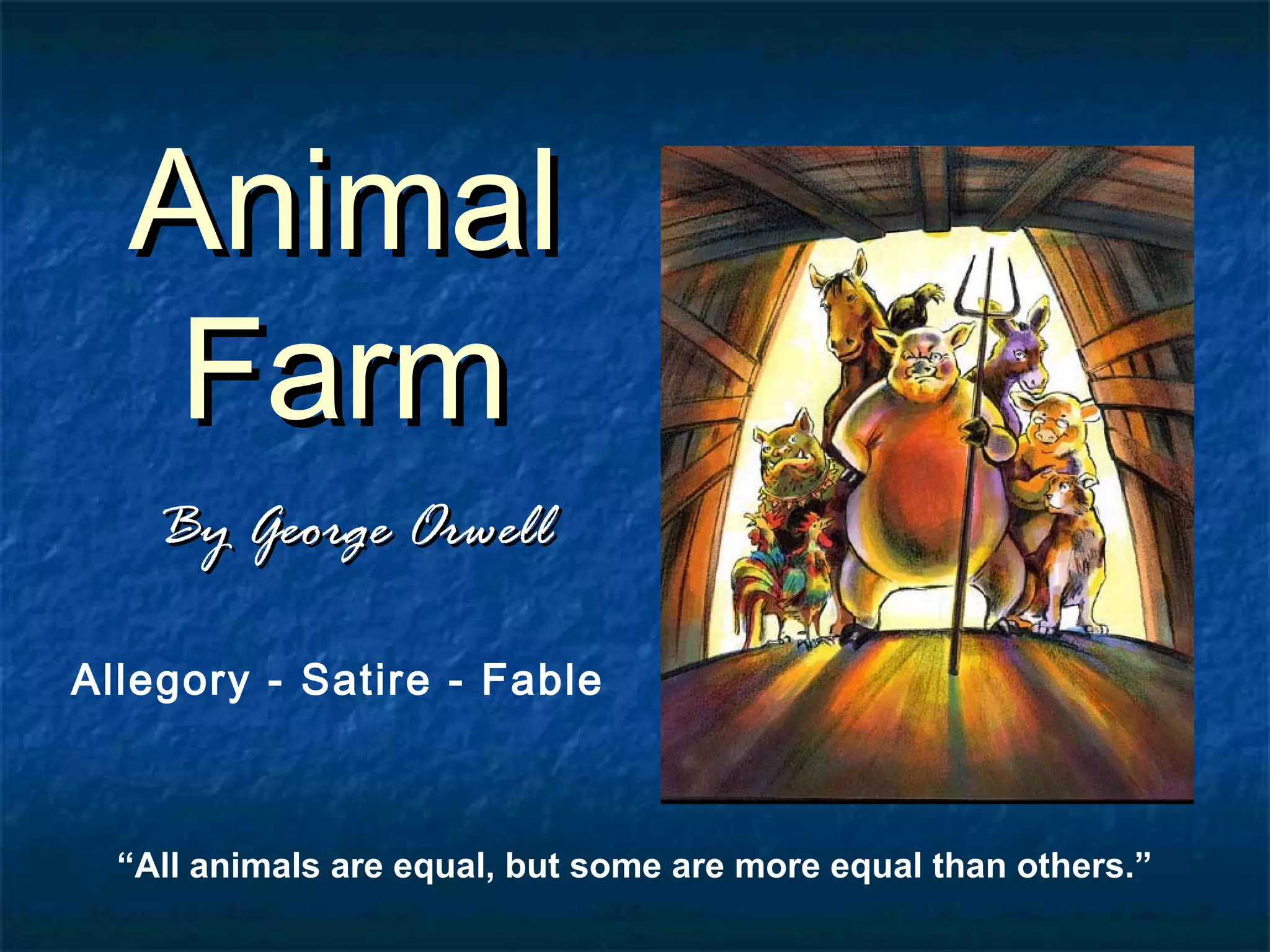 Animal farm English literature | PPT