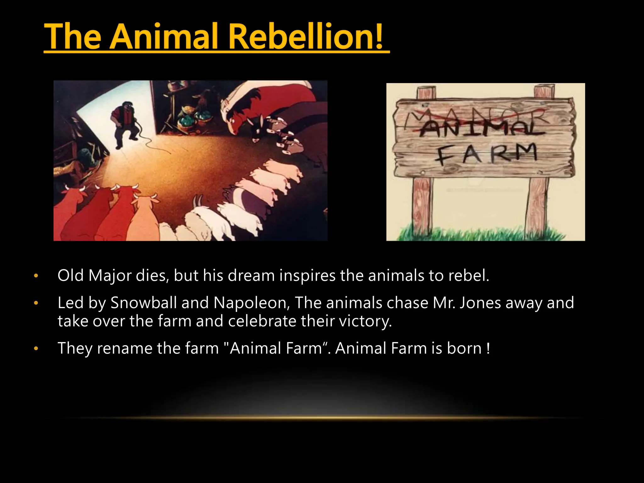 The Summary Of Animal Farm By George Orwell | PPTX