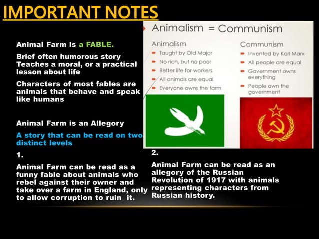 The Summary Of Animal Farm By George Orwell | PPTX
