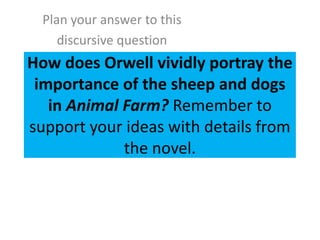 Animal farm the exam question | PPTX