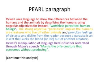Animal farm the exam question | PPTX