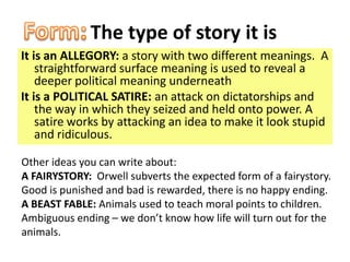 Animal farm the exam question | PPTX