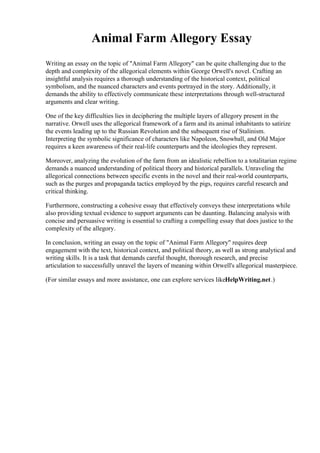 Animal Farm Allegory Essay.pdf