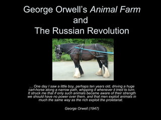 Animal Farm and Russian Revolution | PPT