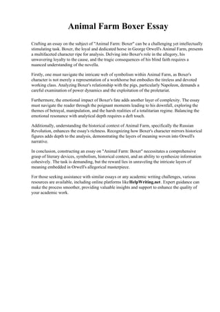 Animal Farm Boxer Essay.pdf